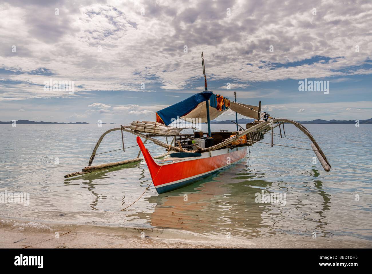 Coron, Palawan, Philippines - JANUARY 10, 2024: The boat at Coron ...