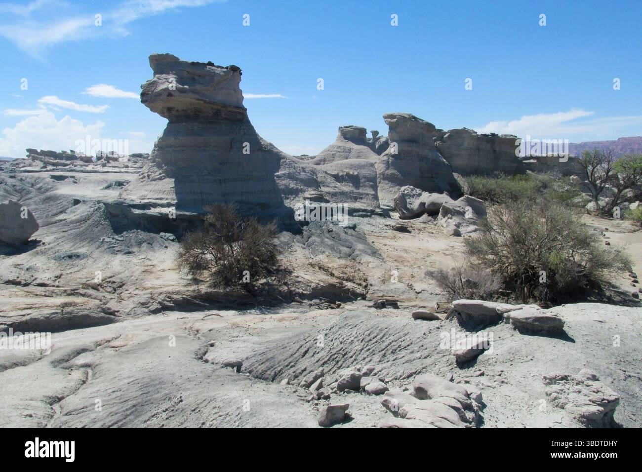 Ischigualasto Provincial Park, Argentina. Wind-eroded rock formations ...