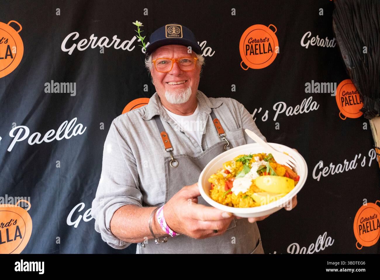 Gerard Nebesky of Gerard's Paella at the 2025 BottleRock Napa Valley on ...