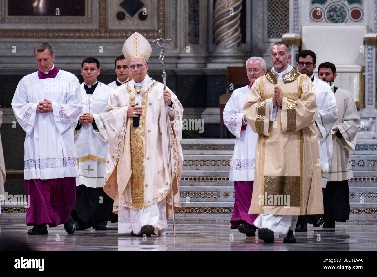 ROME, ITALY - MAY 25: Pope Leo XIV Saint John Lateran archbasilica holy ...