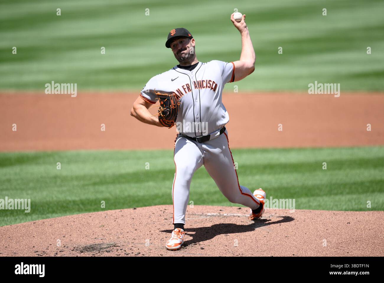 San Francisco Giants starting pitcher Robbie Ray (38) in action during ...