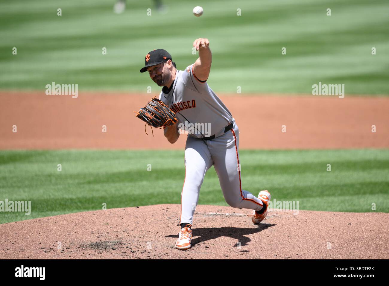 San Francisco Giants starting pitcher Robbie Ray (38) in action during ...