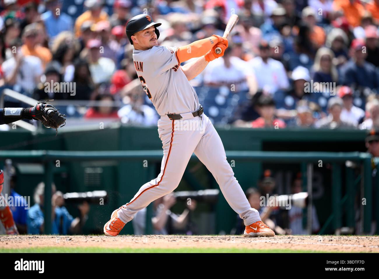 San Francisco Giants' Matt Chapman in action during a baseball game ...