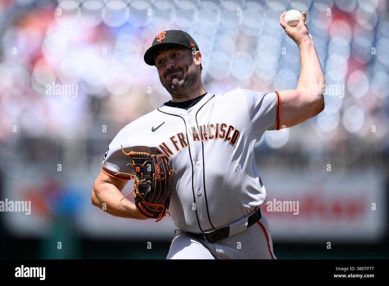 San Francisco Giants starting pitcher Robbie Ray (38) in action during ...