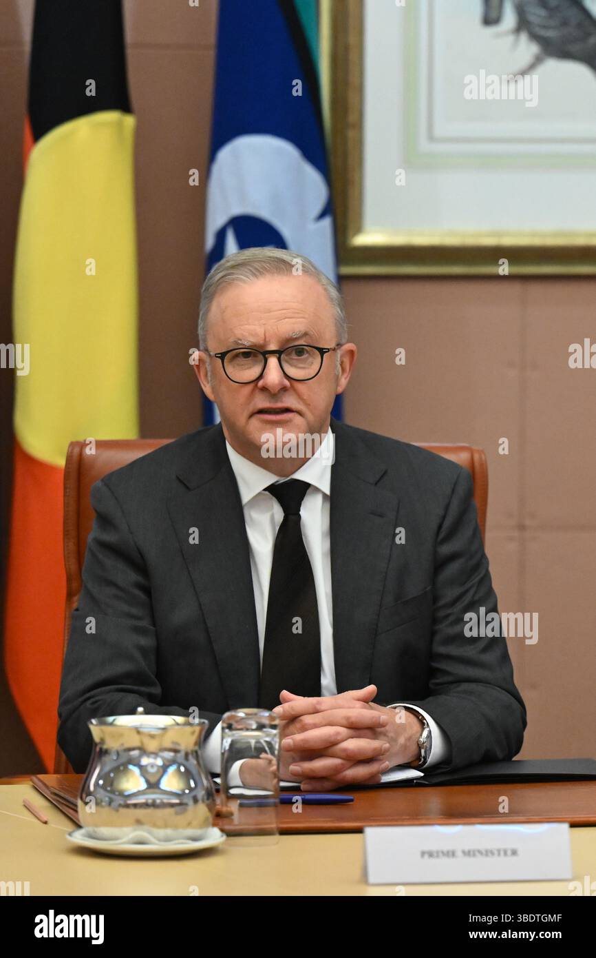 Canberra, Australia. 26th May, 2025. Australian Prime Minister Anthony ...
