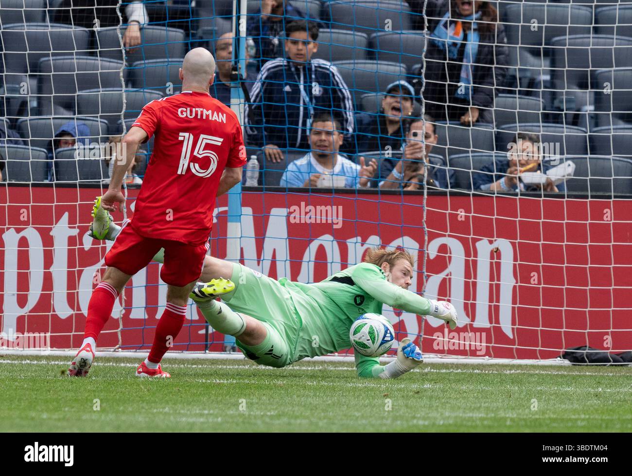 New York, NY, May 25, 2025: Goalkeeper Chris Brady (1) of Chicago Fire ...