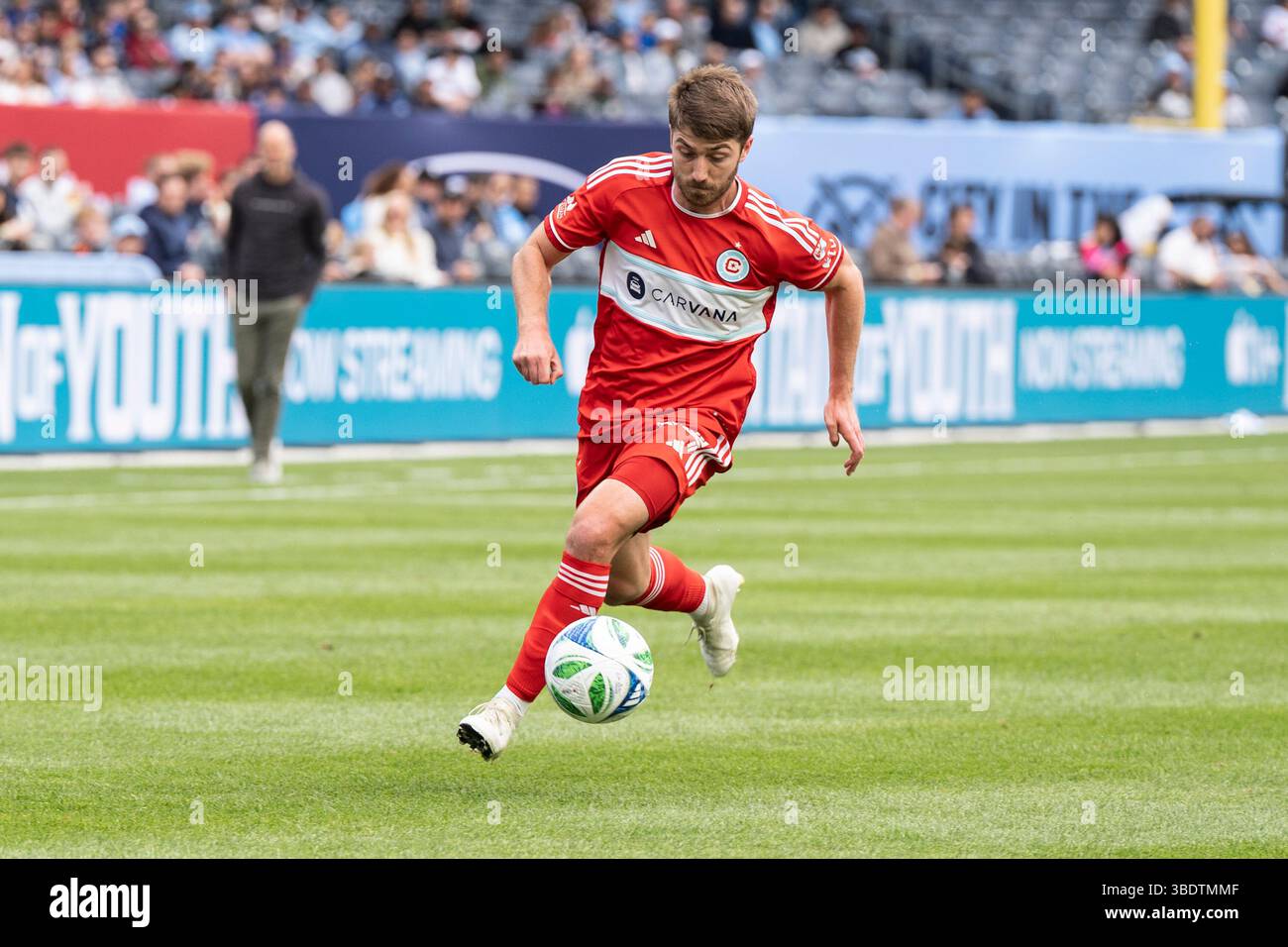 New York, NY, May 25, 2025: Jonathan Dean (24) of Chicago Fire FC ...
