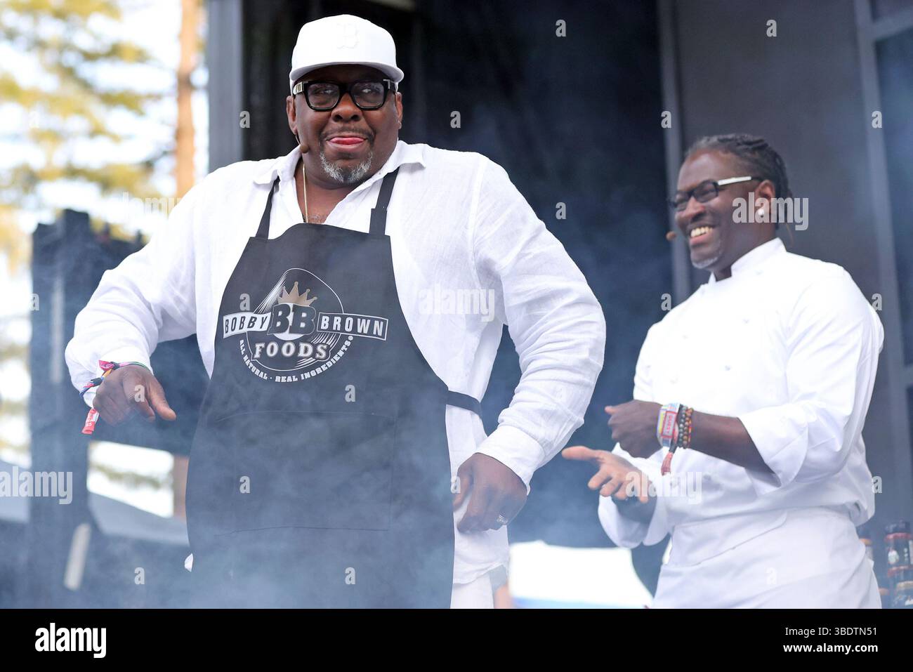 Bobby Brown and Chef Daryl Bell at Culinary Stage during BottleRock ...