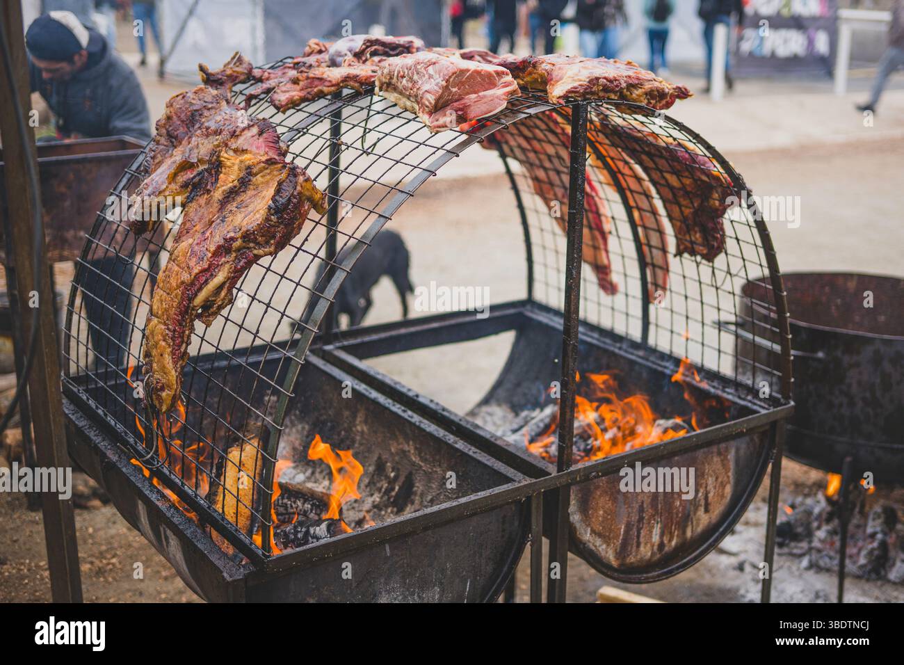Fire roasted meats hi-res stock photography and images - Alamy