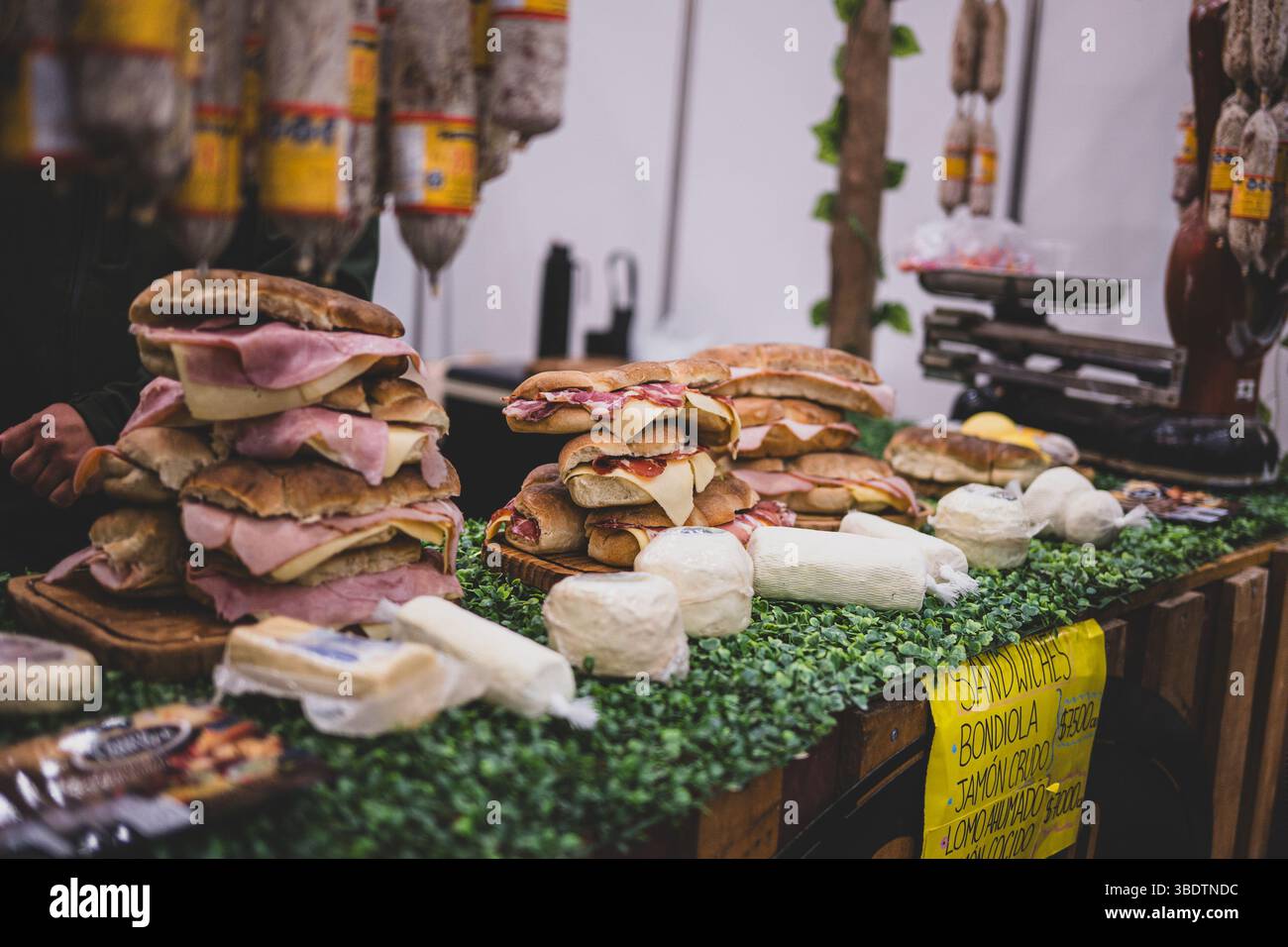 Salami cheese sandwiches hi-res stock photography and images - Alamy