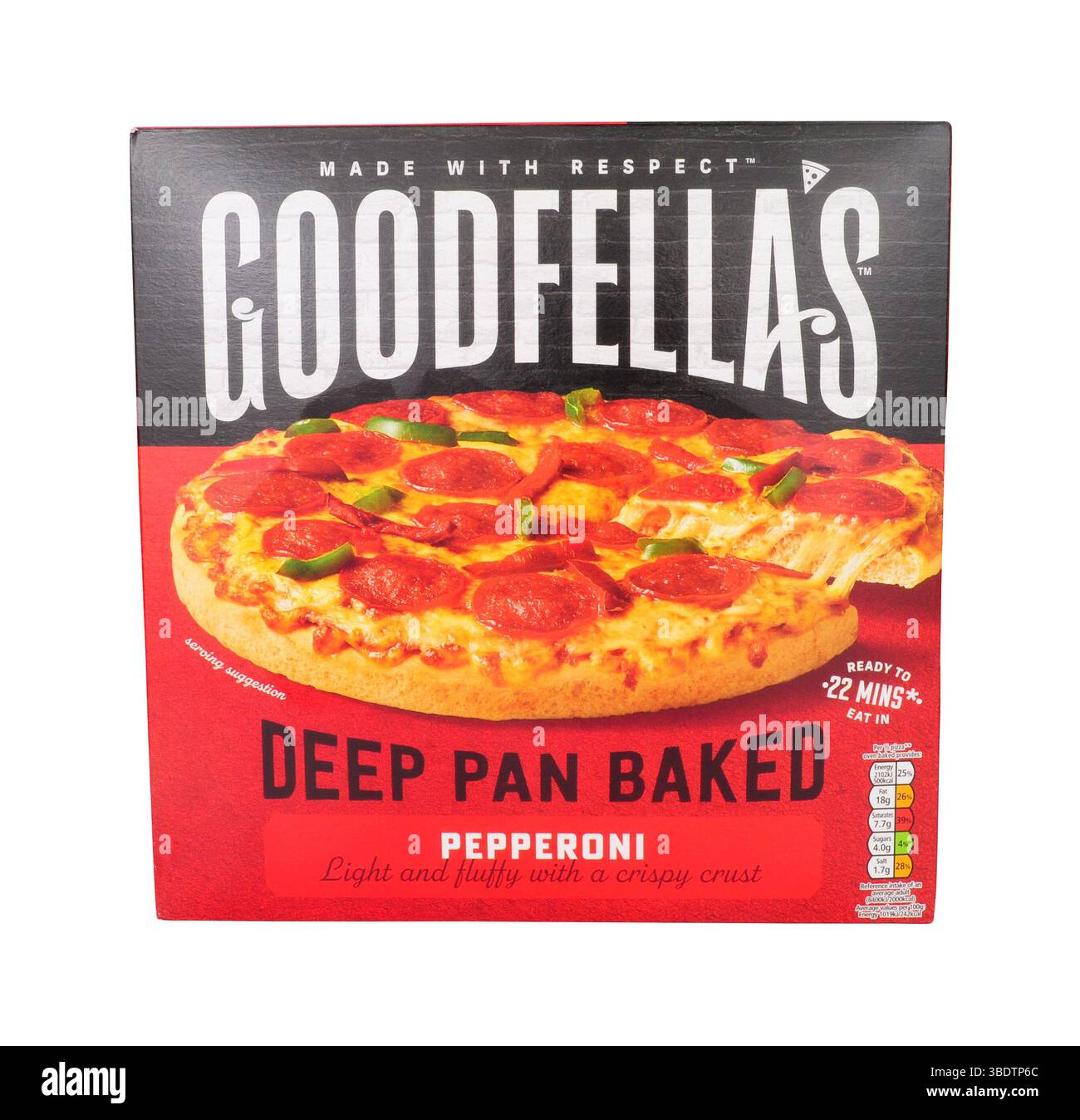 Goodfella's deep pan frozen pepperoni and cheese pizza Stock Photo - Alamy