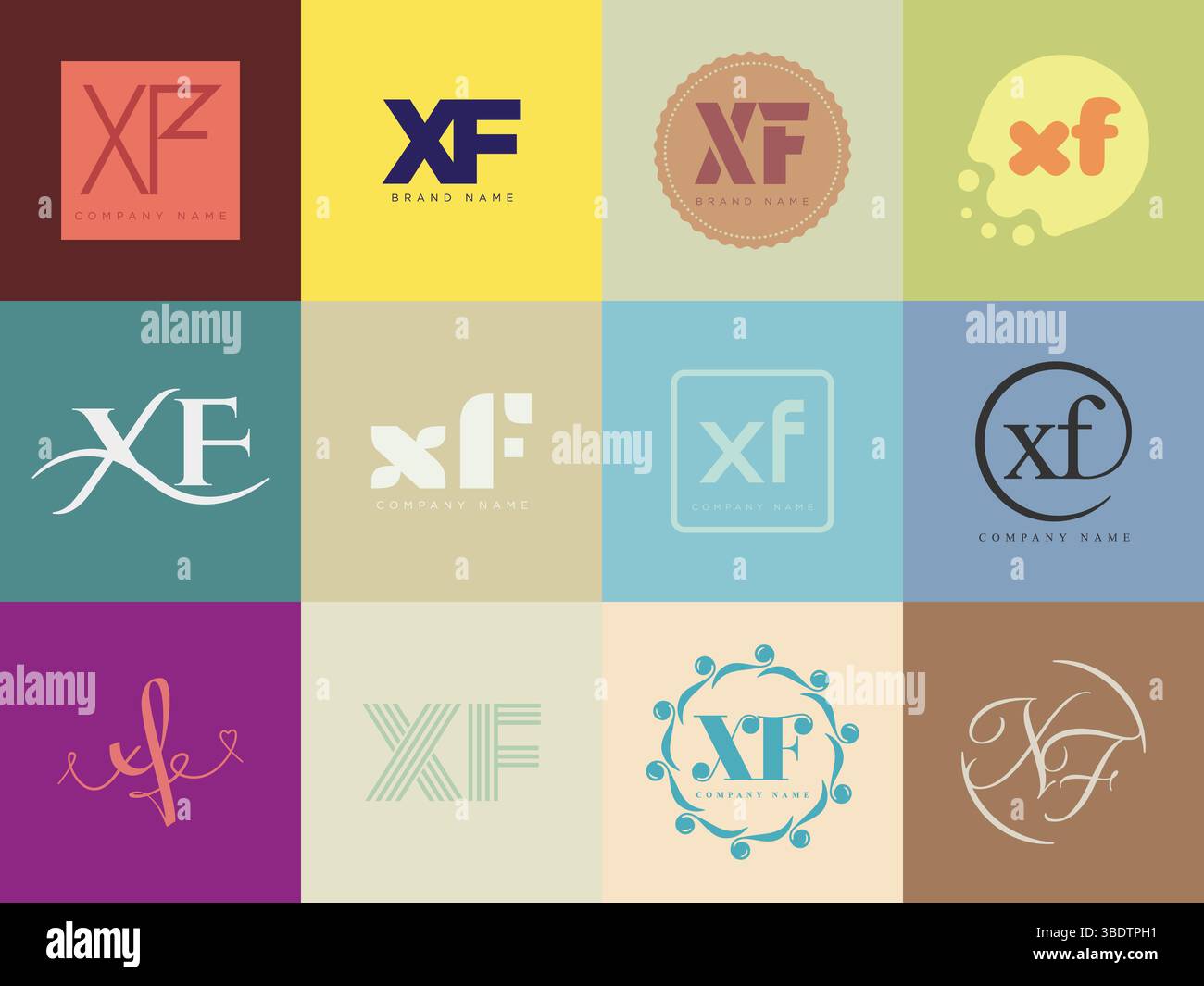 Xf font Stock Vector Images - Alamy