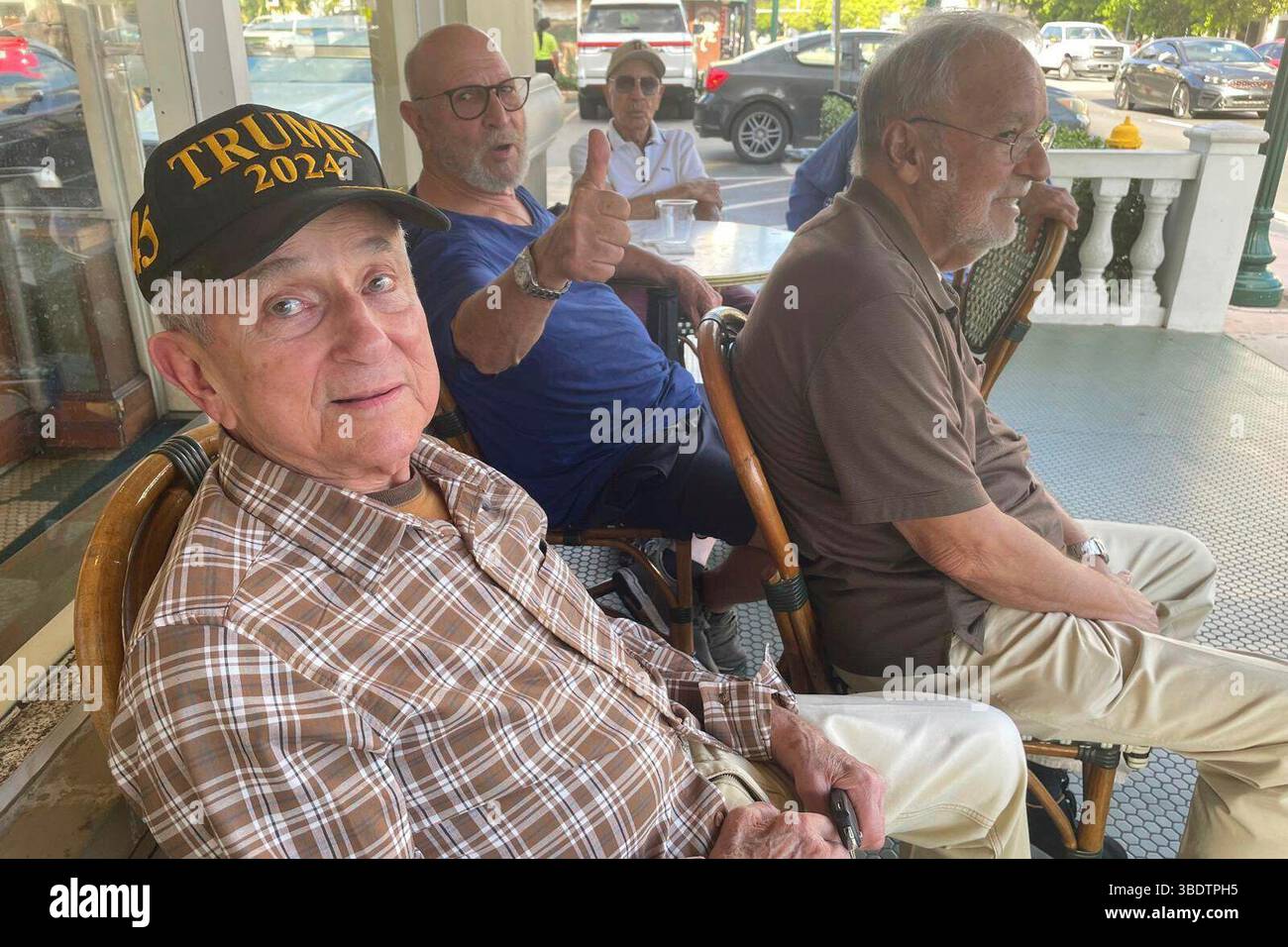 In this undated photo MAGA fans hang out at Café Versailles in Little ...
