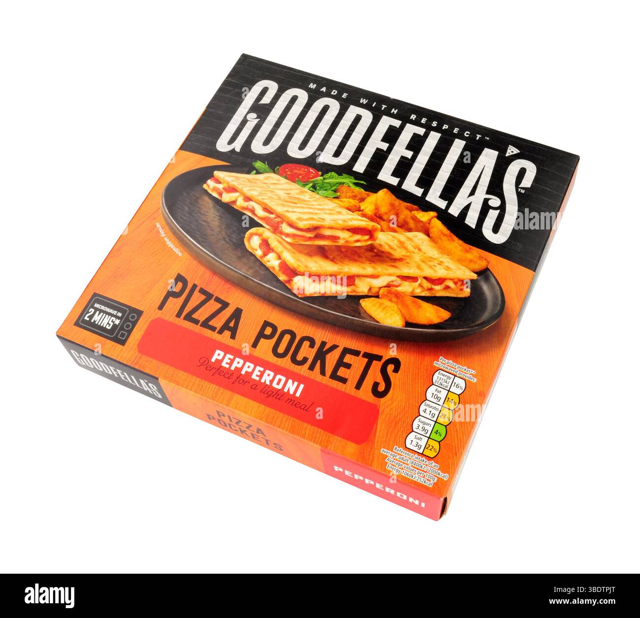 Goodfella's frozen pepperoni pizza sandwich pockets with tomato sauce ...