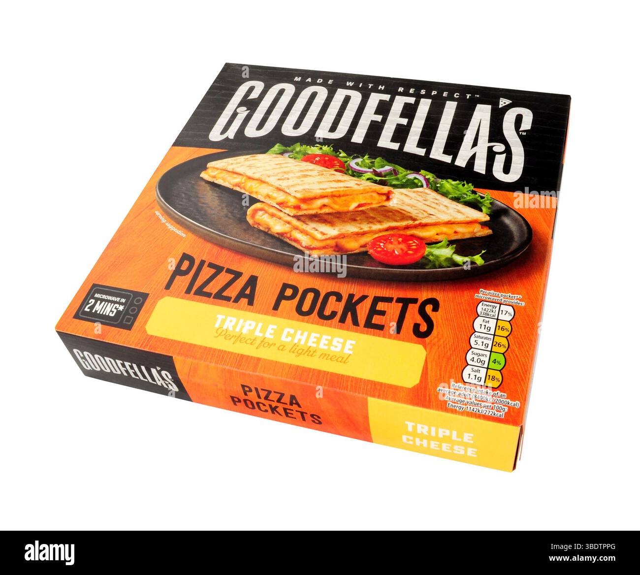 Goodfella's frozen triple cheese pizza sandwich pockets with tomato ...