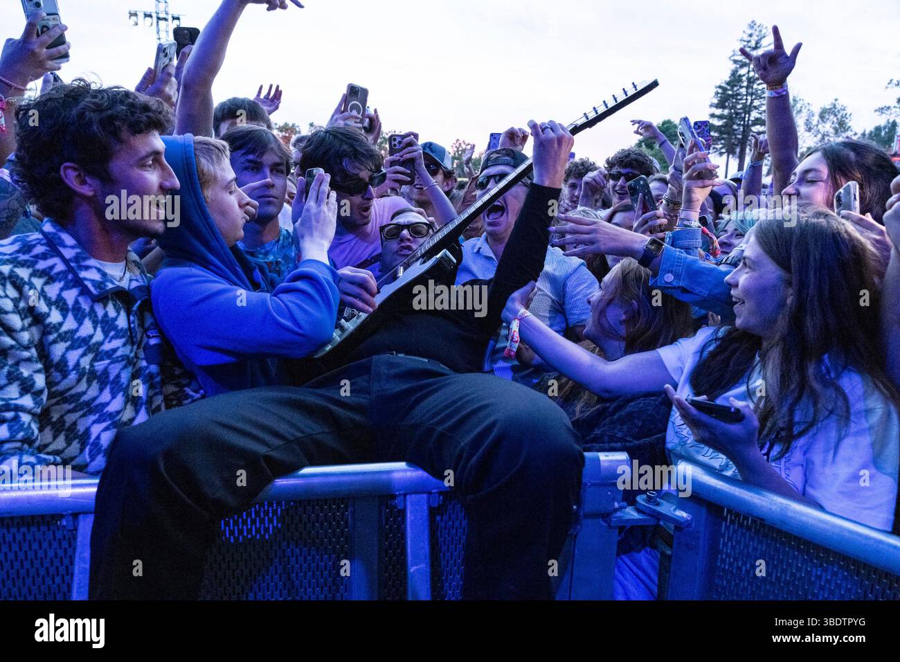 Brad Shultz of Cage the Elephant performs at the 2025 BottleRock Napa ...