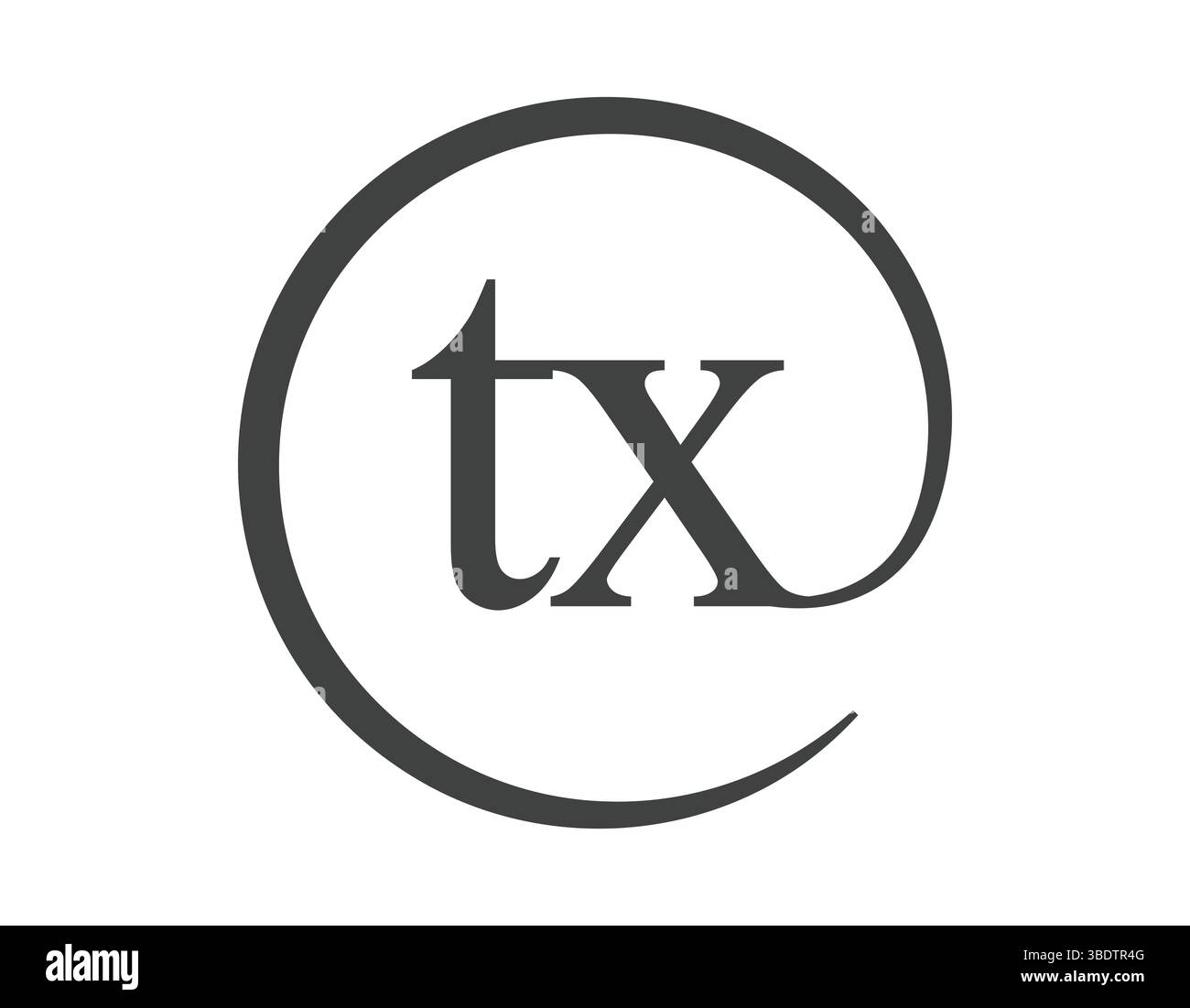 Letter x t logo Black and White Stock Photos & Images - Alamy