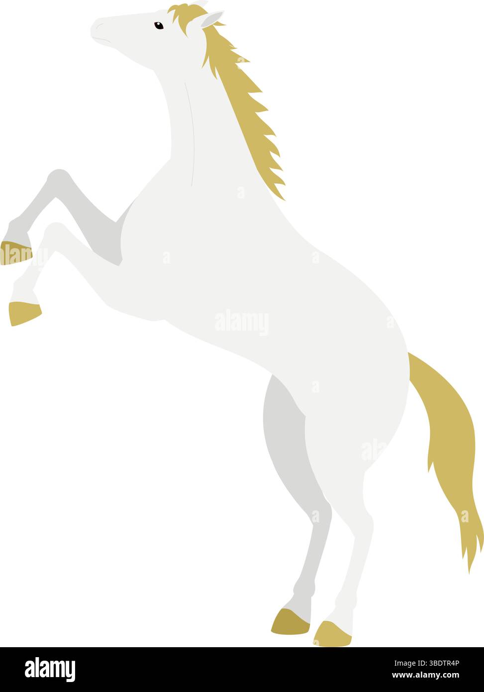 Simple vector illustration of a running horse, Vector Illustration ...