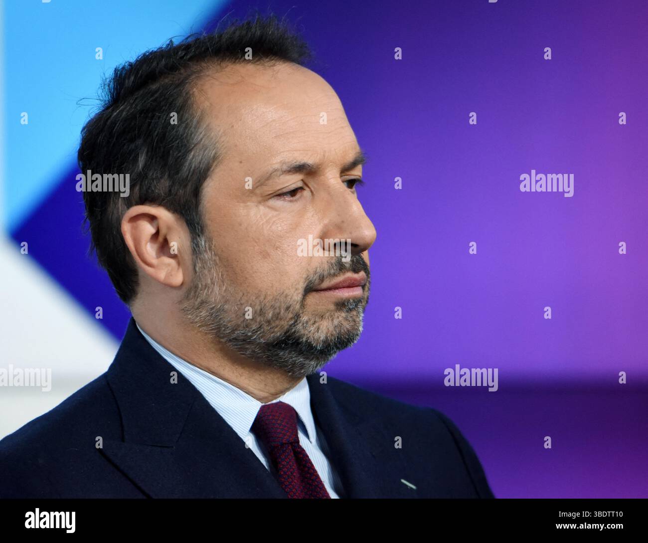 Sebastien Chenu poses for pictures ahead of an interview for Dimanche ...
