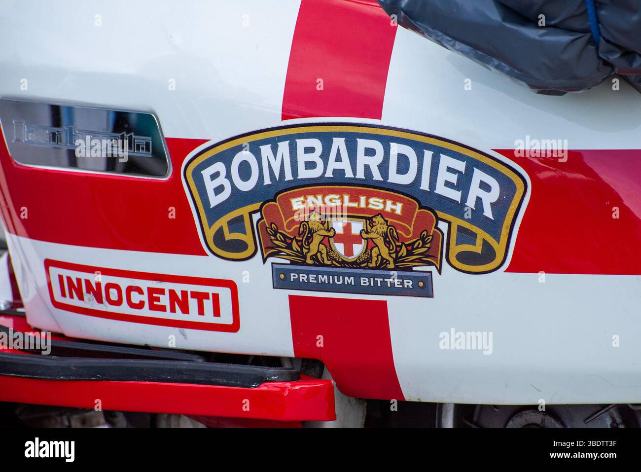 Margate, UK. 25th May, 2025. A Lambretta scooter is decorated with the ...
