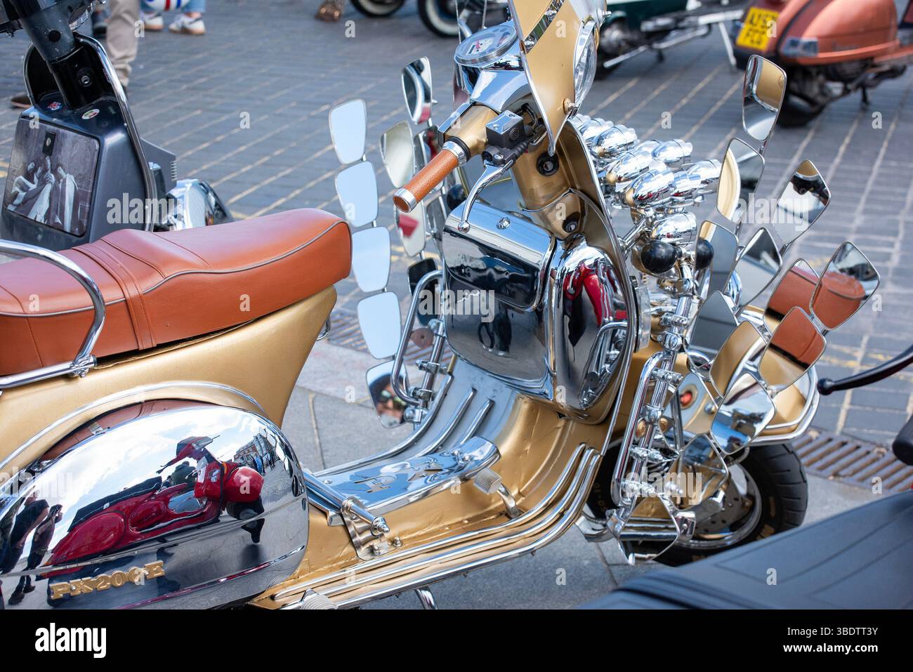 Margate, UK. 25th May, 2025. Scooters parked outside the Turner ...