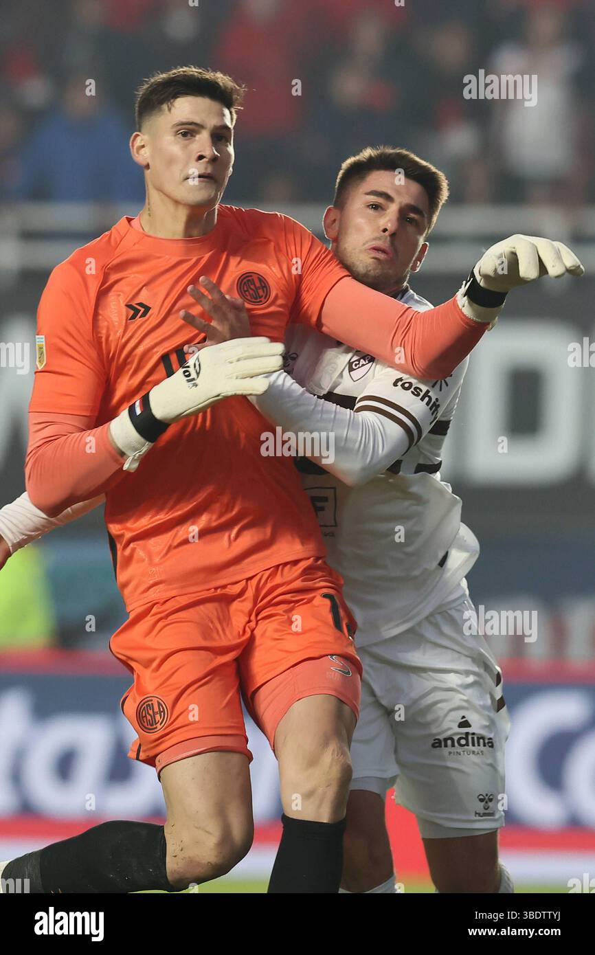 San Lorenzo s Paraguayan goalkeeper Orlando Gill looks on during the ...