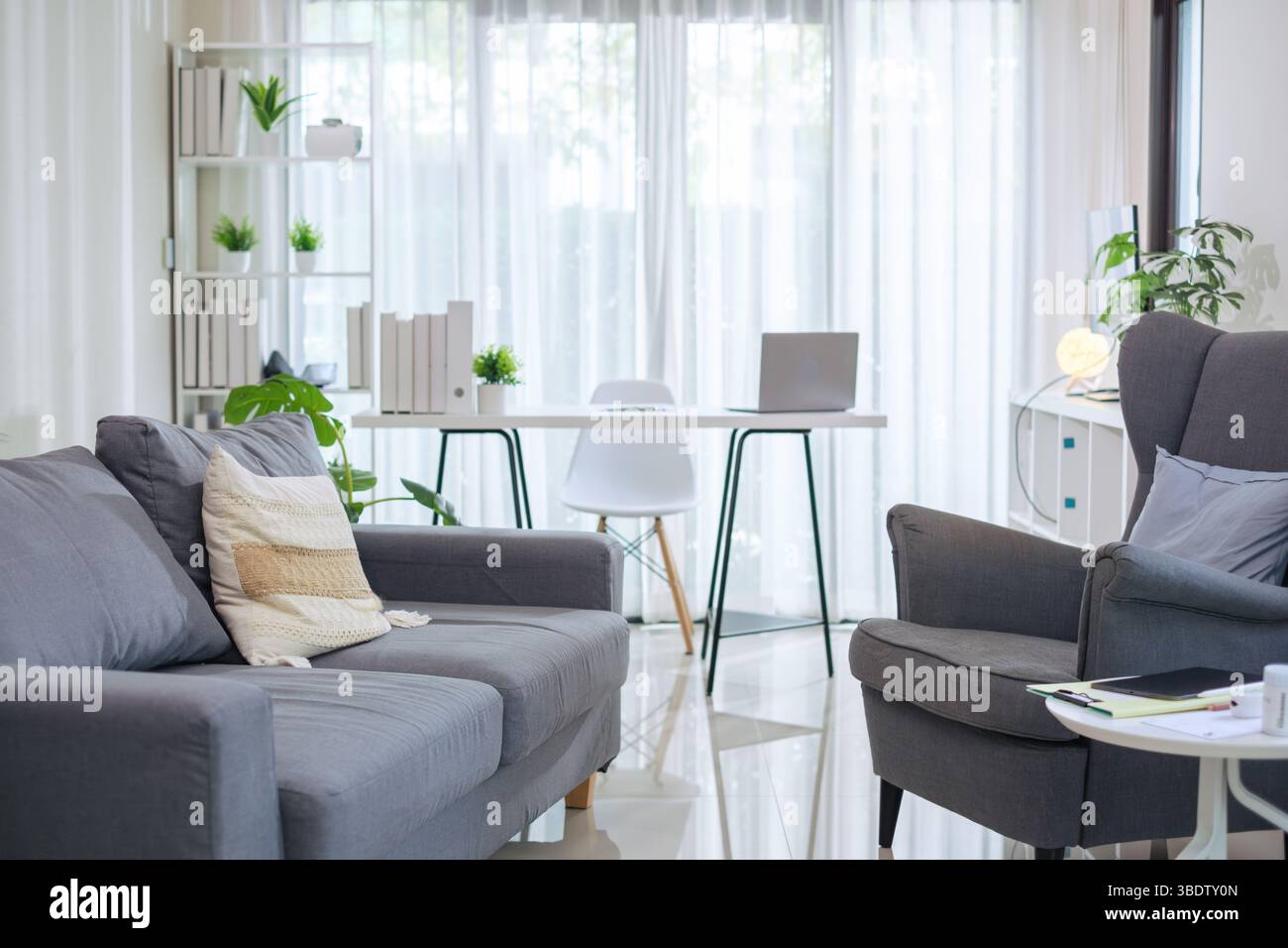 Hospital and clinic health center with doctor room, clean sofa, patient ...