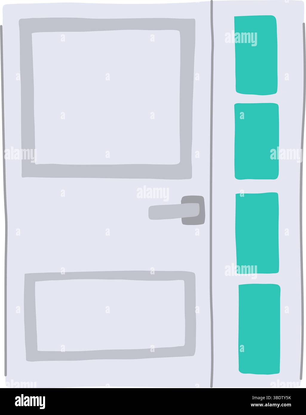 threshold door house entrance cartoon vector illustration Stock Vector ...