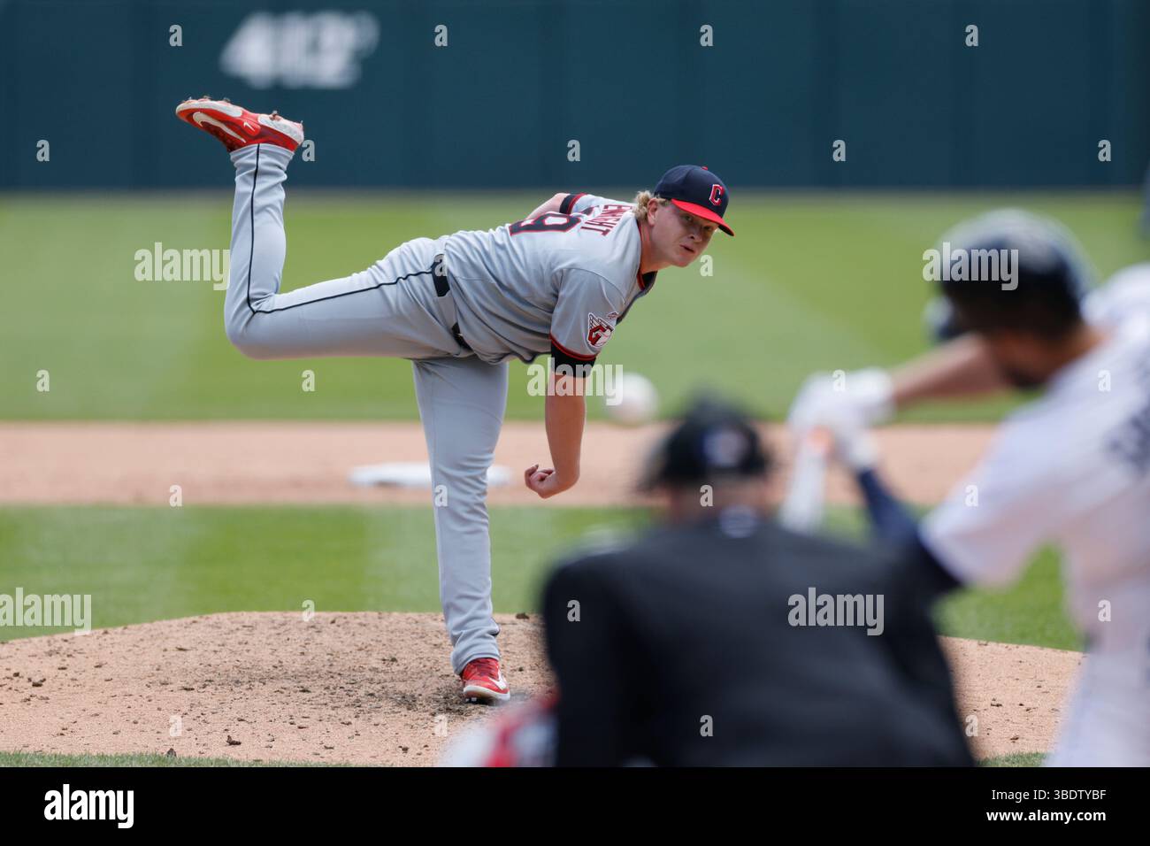 DETROIT, MI - MAY 25: Cleveland Guardians pitcher Nic Enright #59 ...