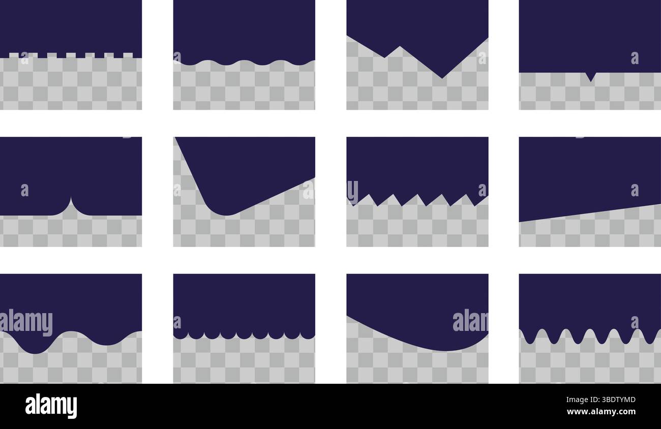 Divider shapes collection for website Stock Vector Image & Art - Alamy