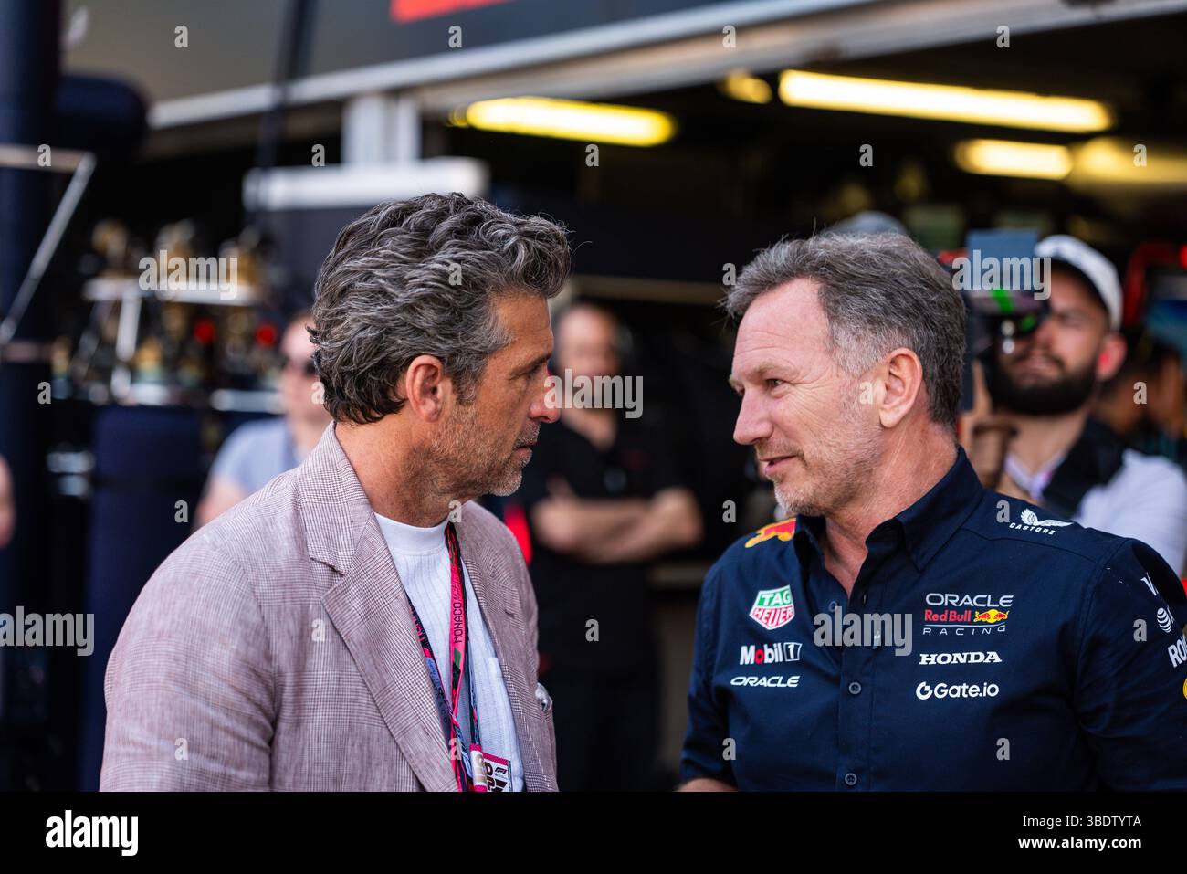 Monaco, Monaco. 25th May, 2025. Patrick Dempsey and Christian Horner ...