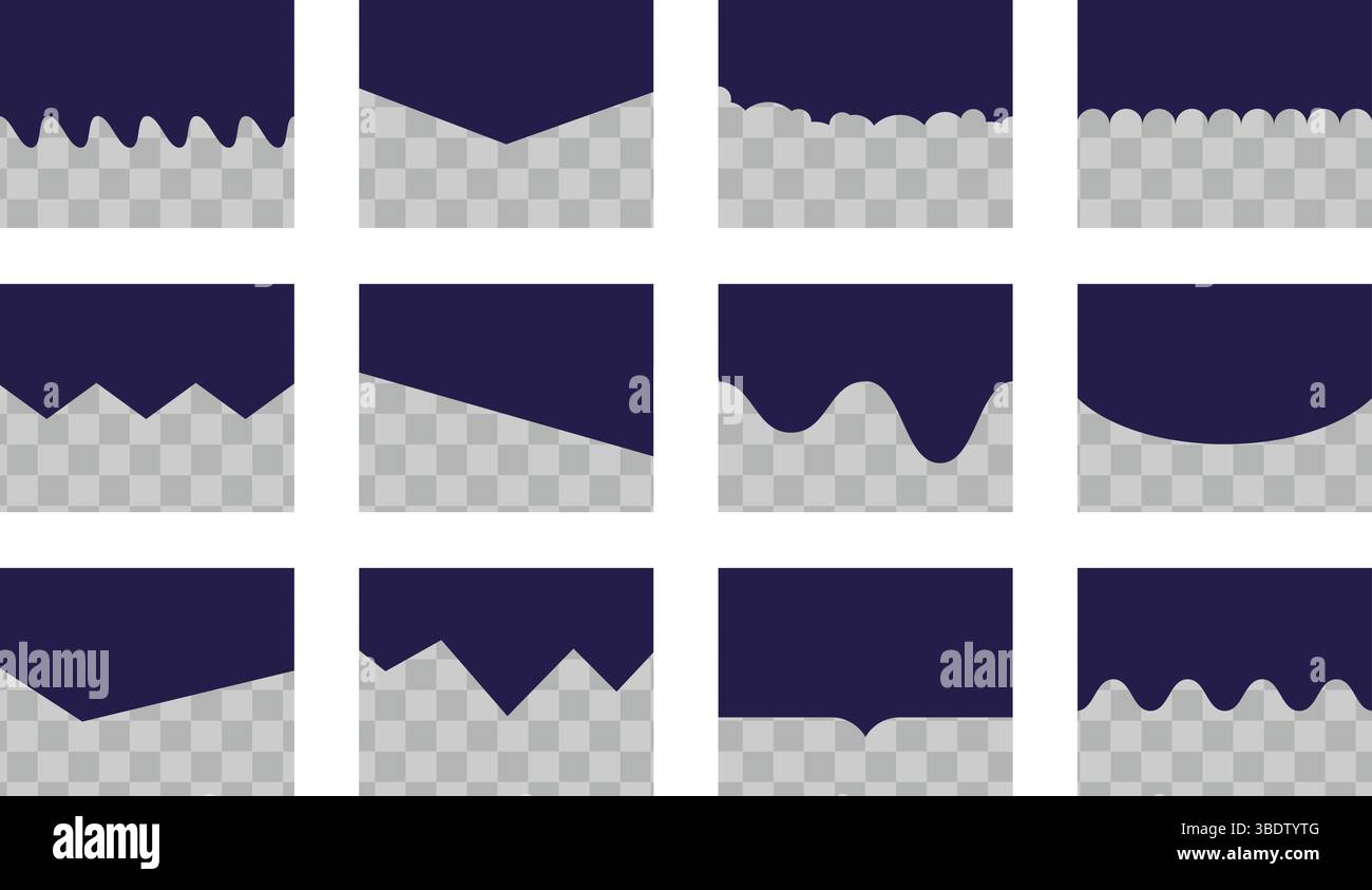 Divider shapes collection for website Stock Vector Image & Art - Alamy