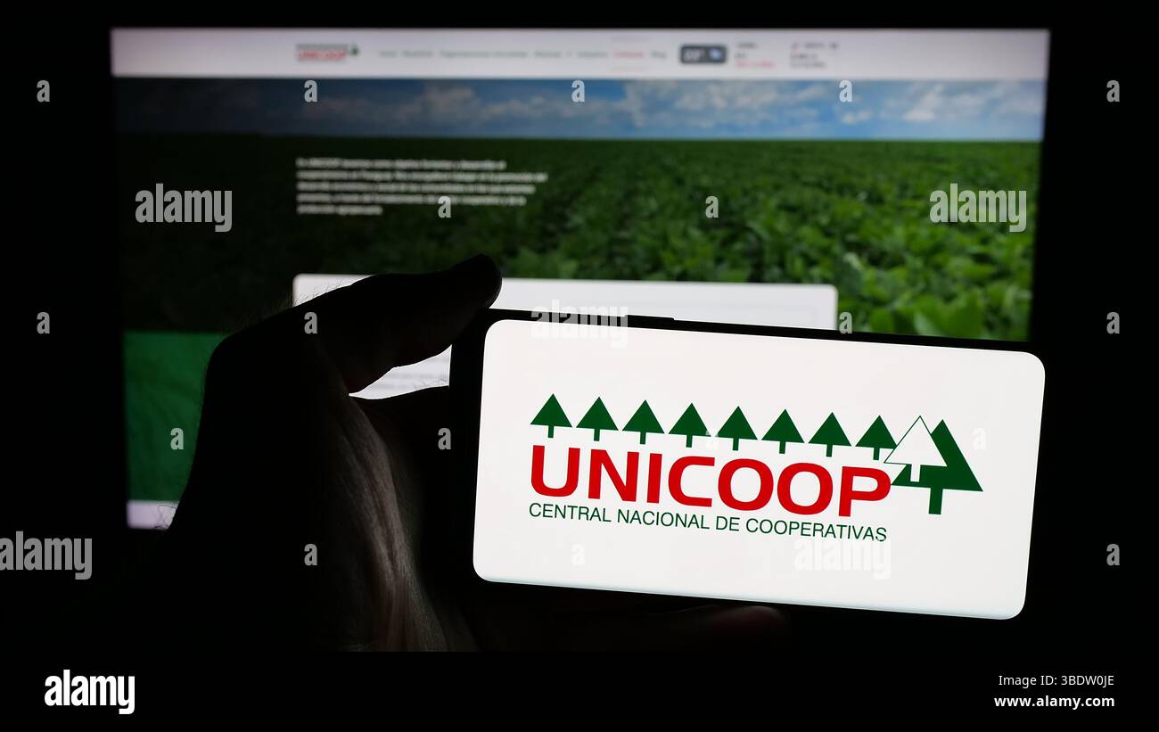 Germany. 4th May, 2025. In this photo illustration, a person is holding ...