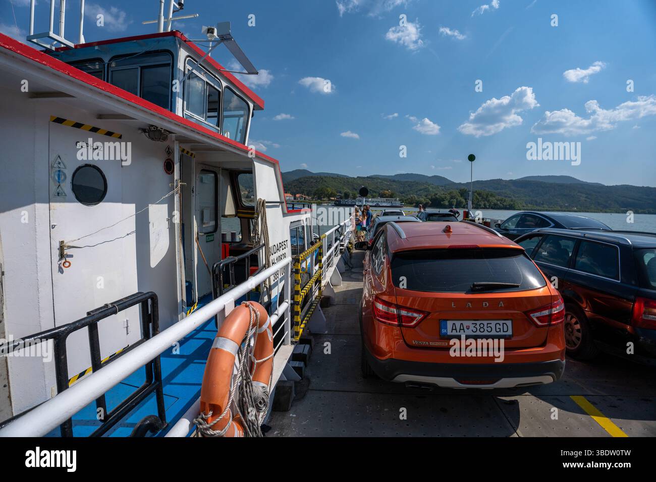 Nagymaros, Hungary - September 1, 2024: Ferry from Nagymaros to ...