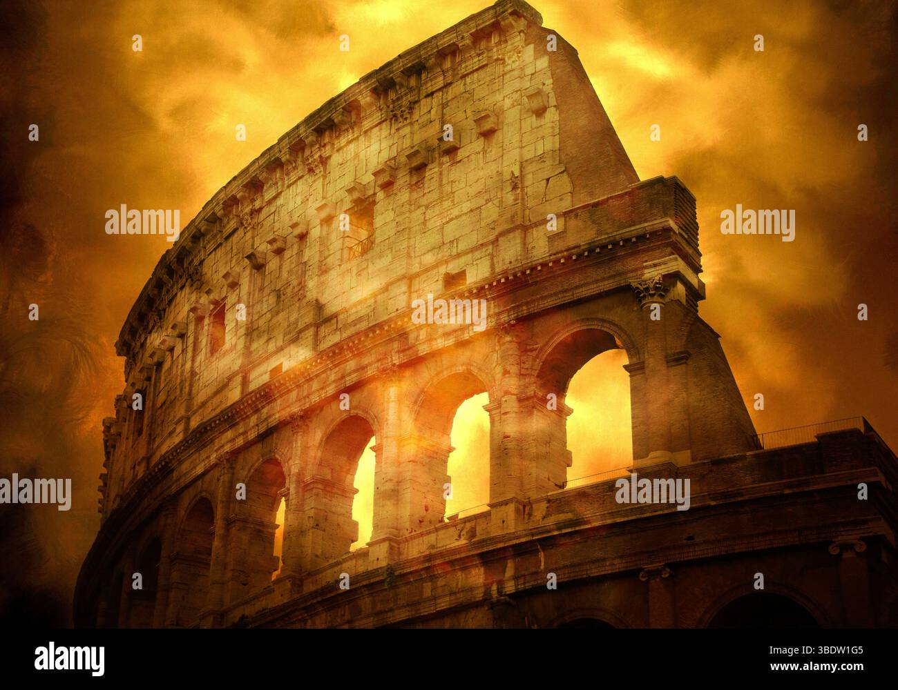 Rome colosseum stands majestically hi-res stock photography and images ...