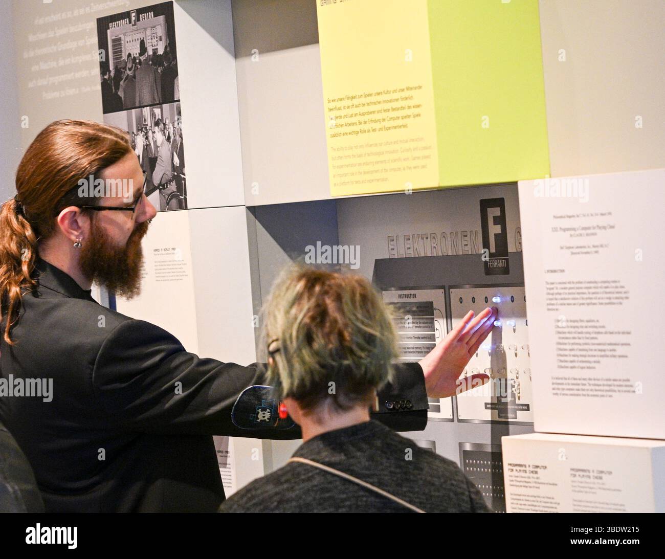 Berlin, Germany. 23rd May, 2025. The guide Matej Samide, curator of the ...