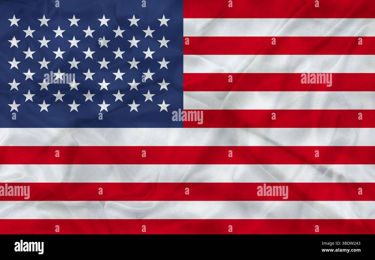 Illustration of the USA national flag. High quality illustration Stock ...