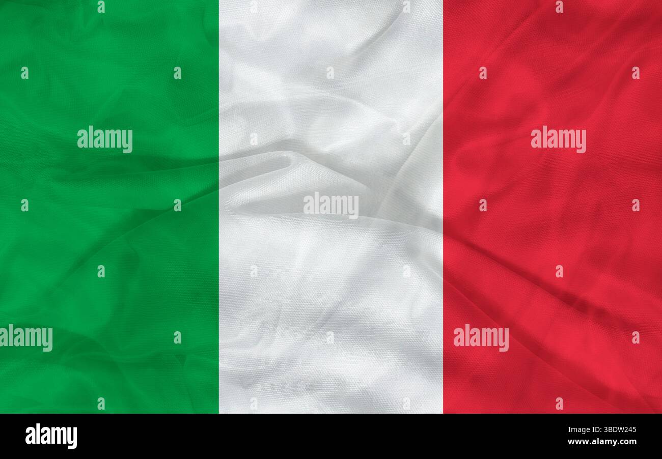 Italian flag blowing in the wind. Part of a series. High quality ...