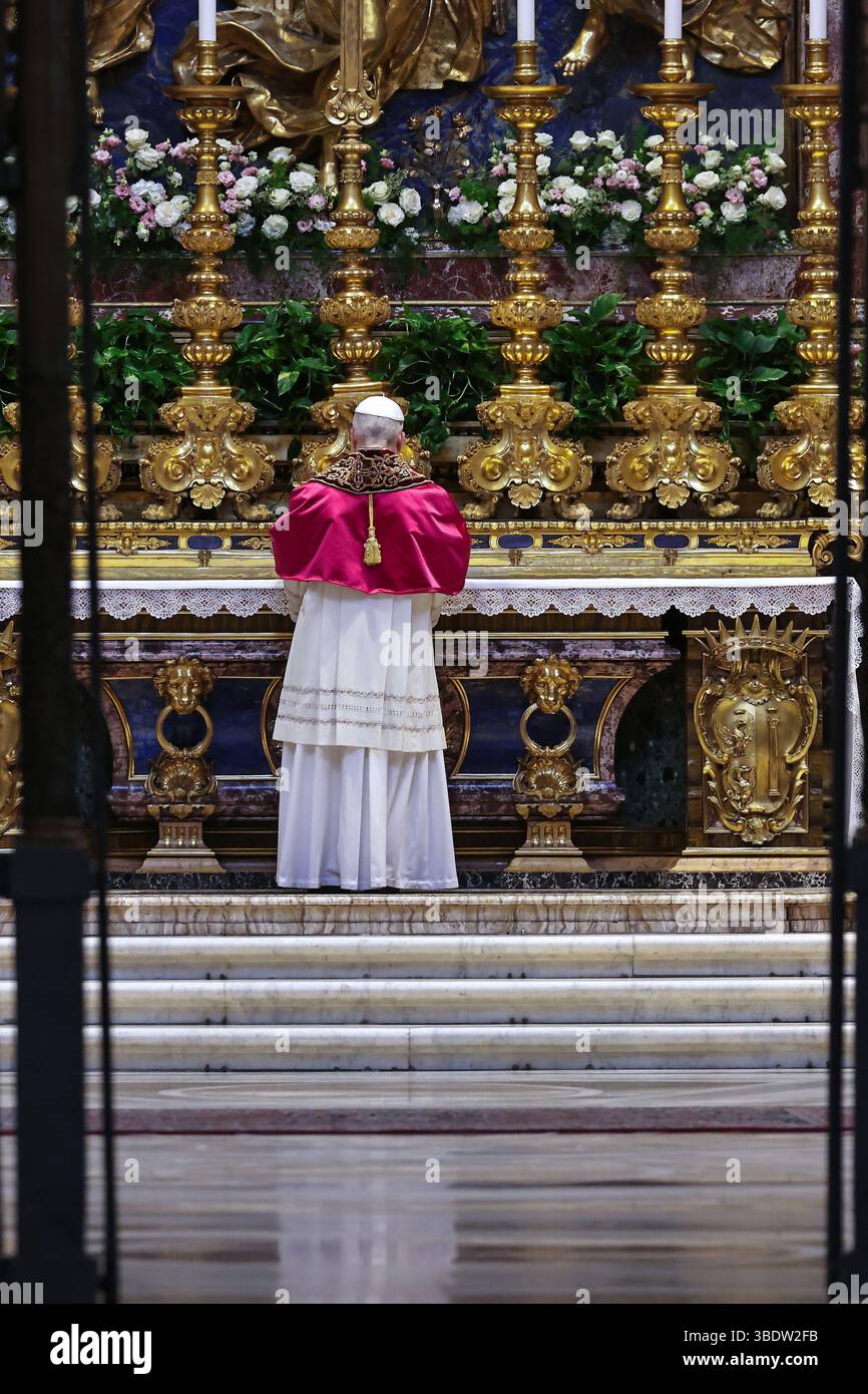 Saint Mary Major Basilica, Rome, 25 May 2025. Pope Leo XIV visits St ...