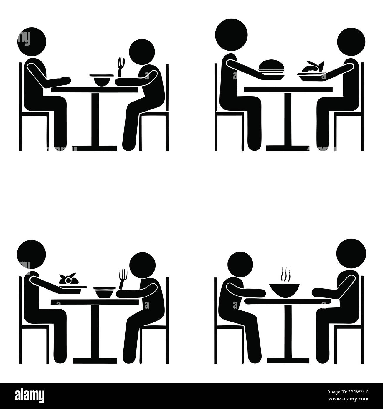 Happy young black man eating Cut Out Stock Images & Pictures - Alamy