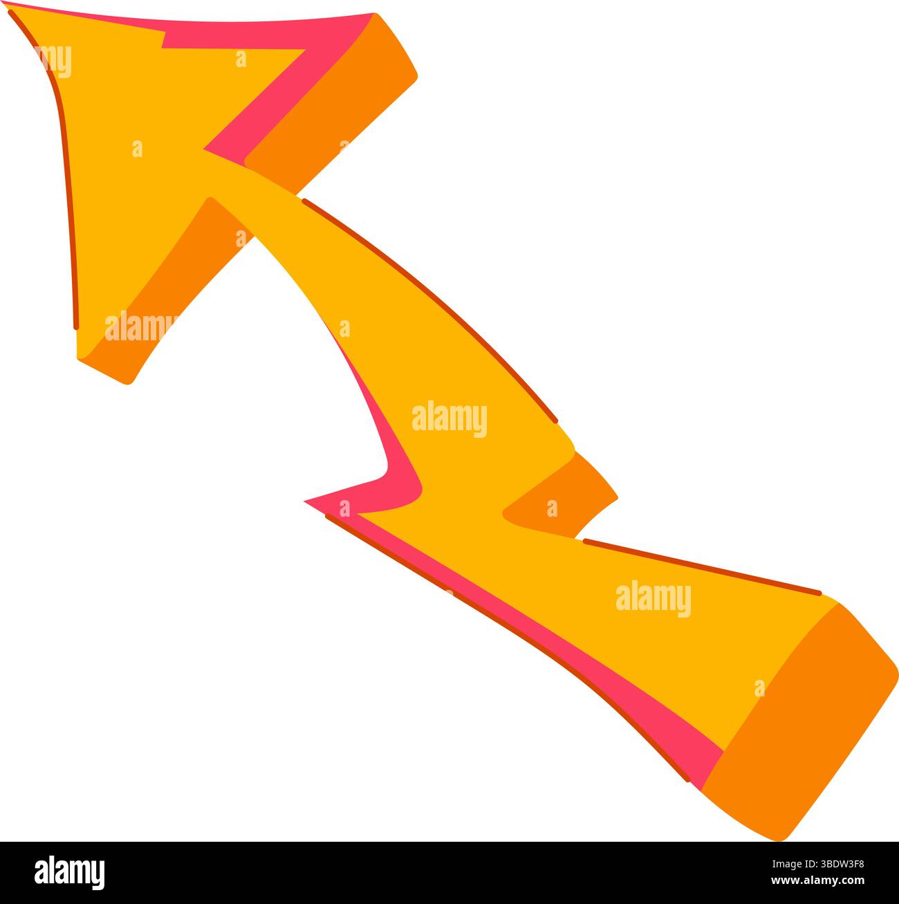 urban graffiti arrow cartoon vector illustration Stock Vector Image ...