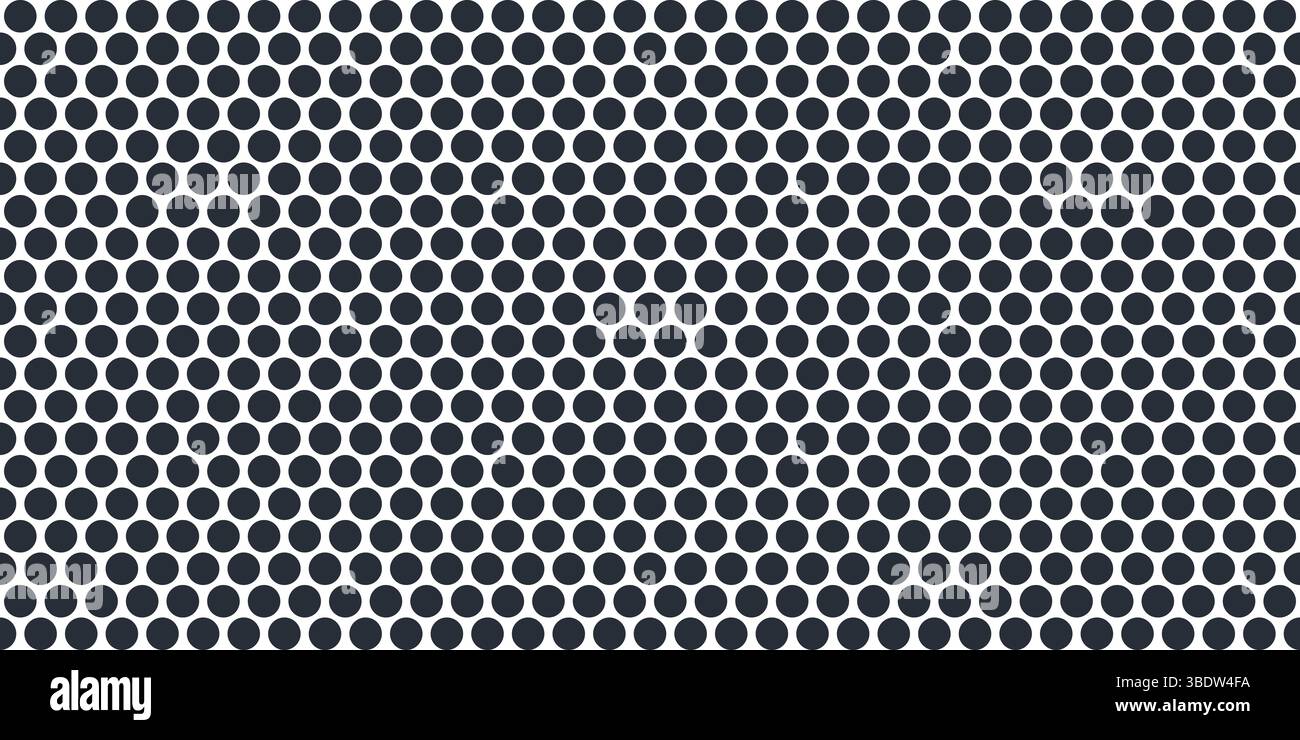Metal micro mesh seamless pattern. Iron plate with round holes ...