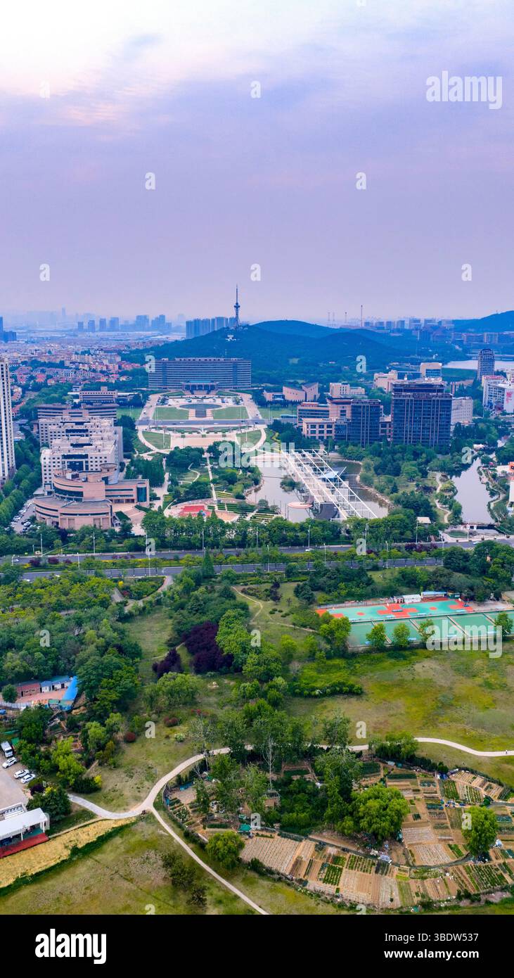 Aerial photo shows the cityscape in Qingdao City, east China's Shandong ...
