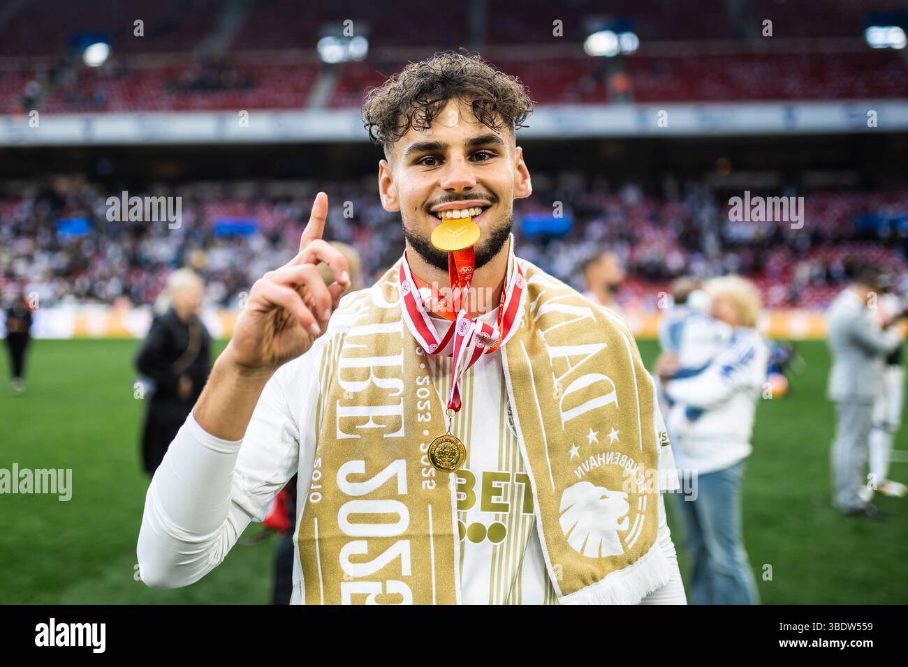 Copenhagen, Denmark. 25th May, 2025. Amin Chiakha of FC Copenhagen seen ...