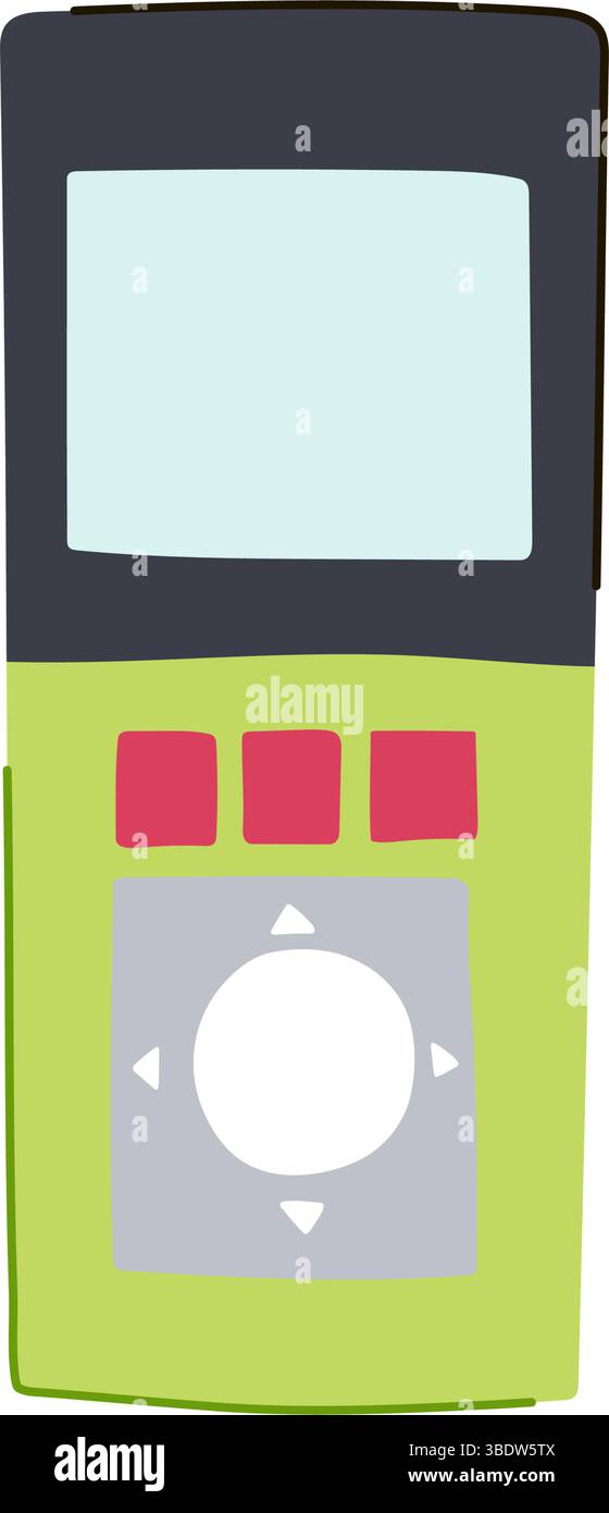 response voting clicker cartoon vector illustration Stock Vector Image ...