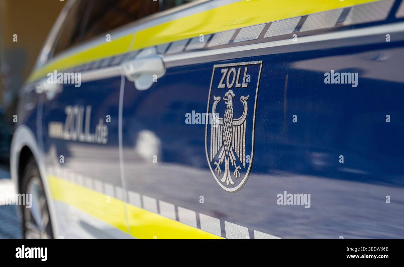 Munich, Germany. 12th May, 2025. The coat of arms of the customs ...