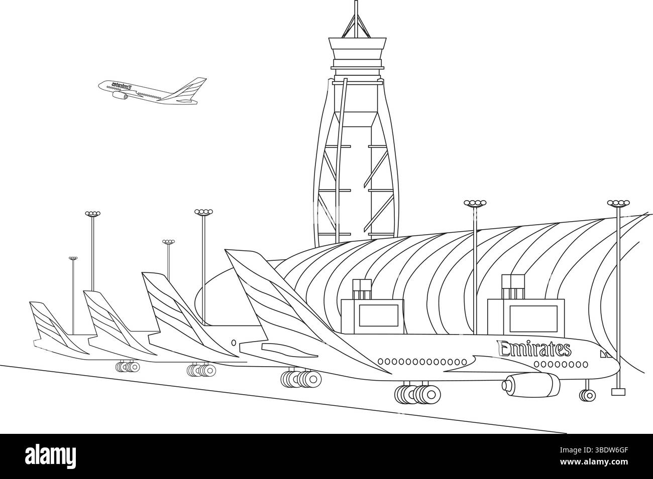 Emirates crew Stock Vector Images - Alamy