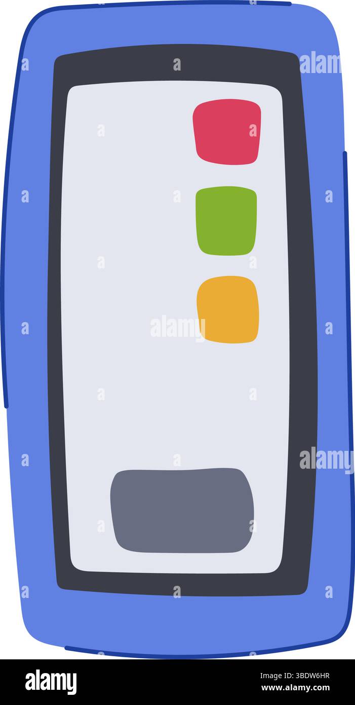 results voting clicker cartoon vector illustration Stock Vector Image ...