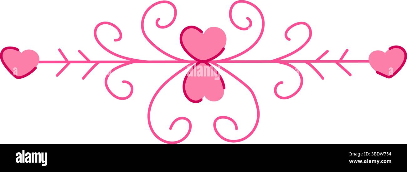 twinge wedding border ornament cartoon vector illustration Stock Vector ...