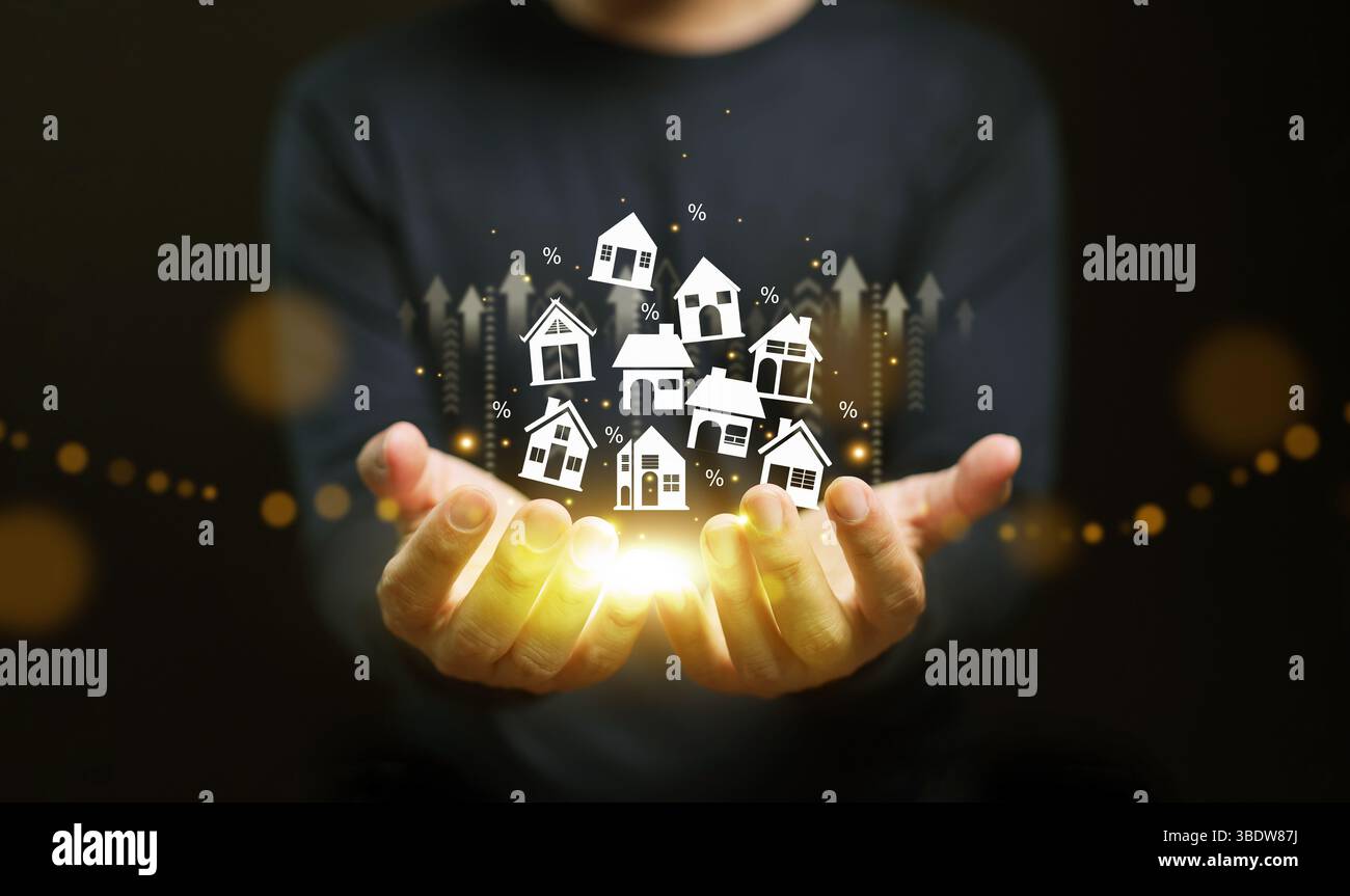 Percentage trend arrow icons hi-res stock photography and images - Alamy